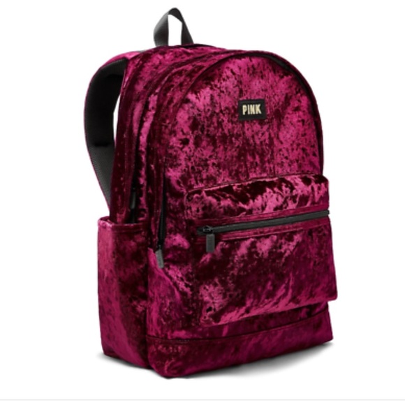 PINK Victoria's Secret | Bags | Last Onevictorias Secret Pink Velvet ...
